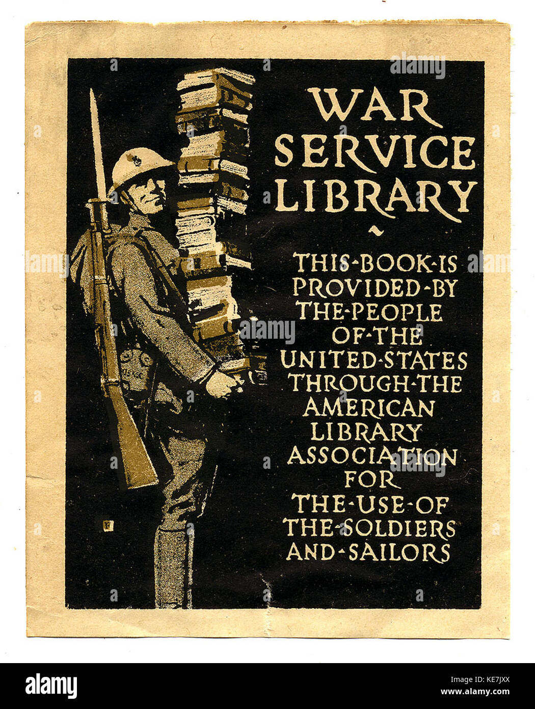 World War I, War Service Library Bookplate, 1918 (5682763252 Stock ...