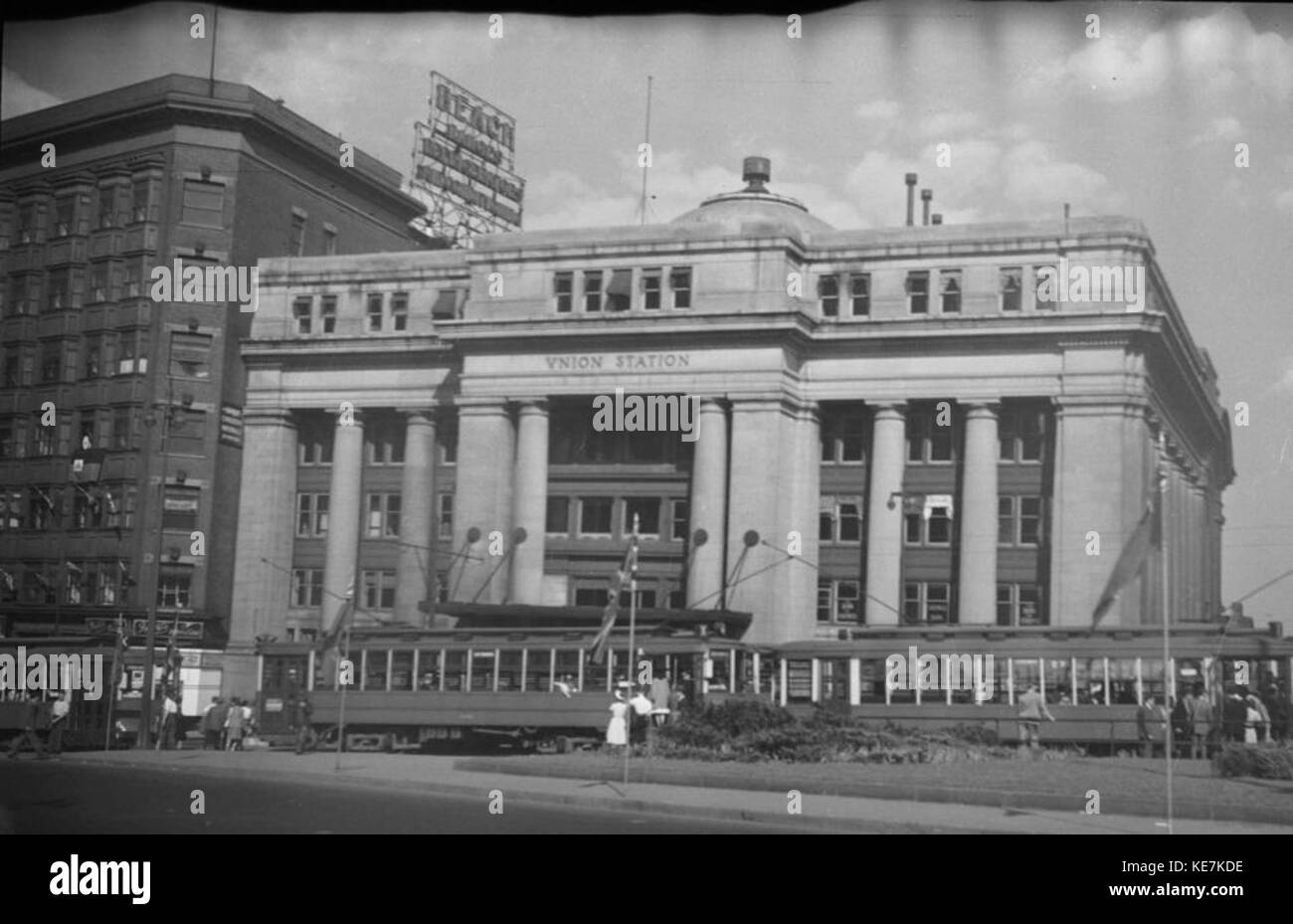 View. Union Station BAnQ P48S1P16089 Stock Photo - Alamy