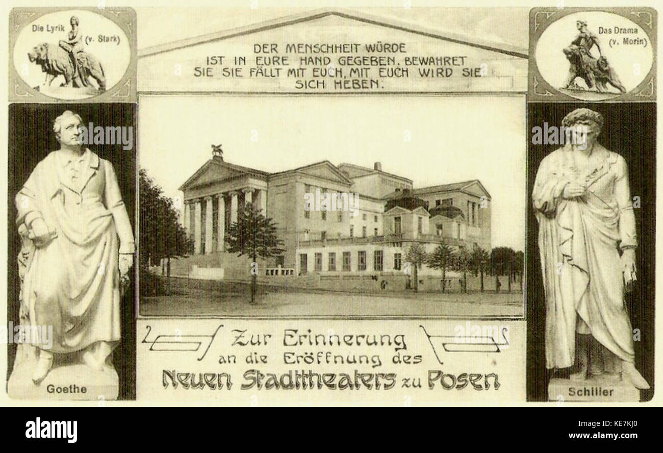 Teatr Wielki w Poznaniu (Poznan Opera House), 1910 Stock Photo - Alamy