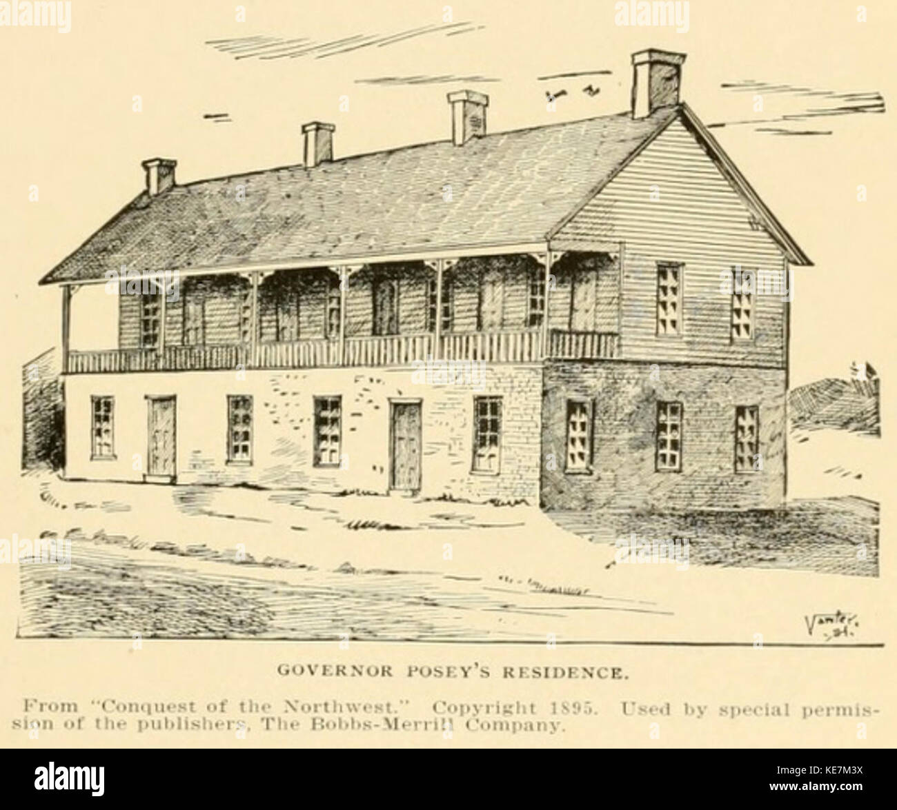 Thomas Posey Jeffersonville residence Stock Photo - Alamy