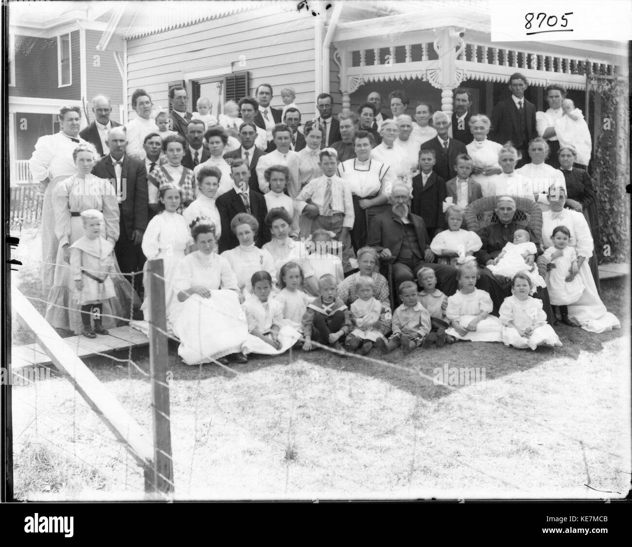 Woodruff family reunion in 1908 (3192700902 Stock Photo - Alamy