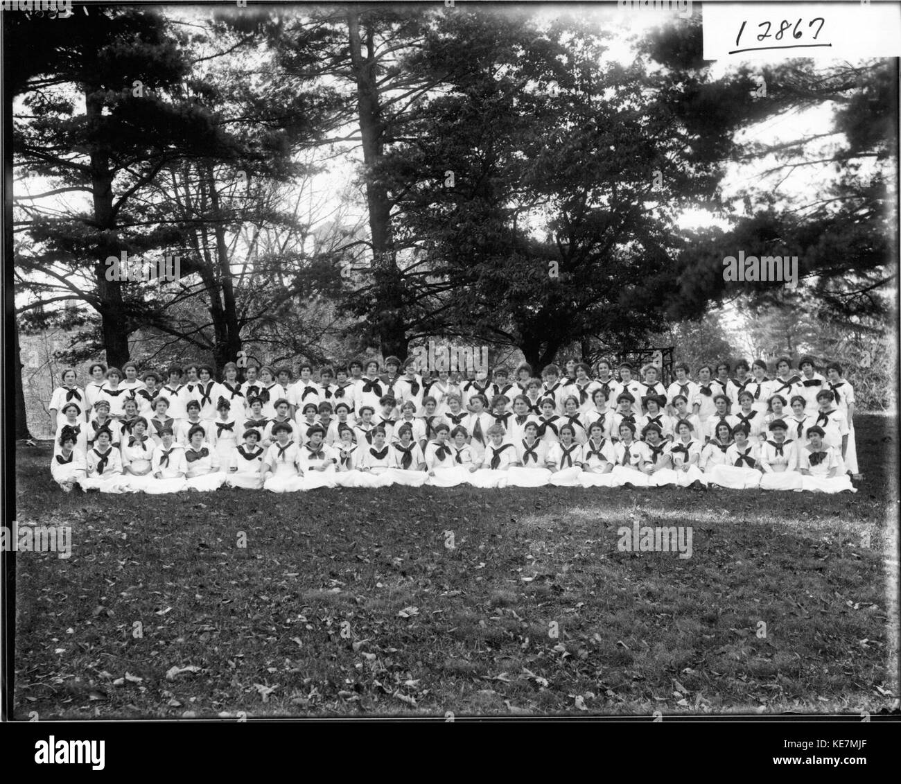 Western College freshman class in 1913 (3190805957 Stock Photo - Alamy