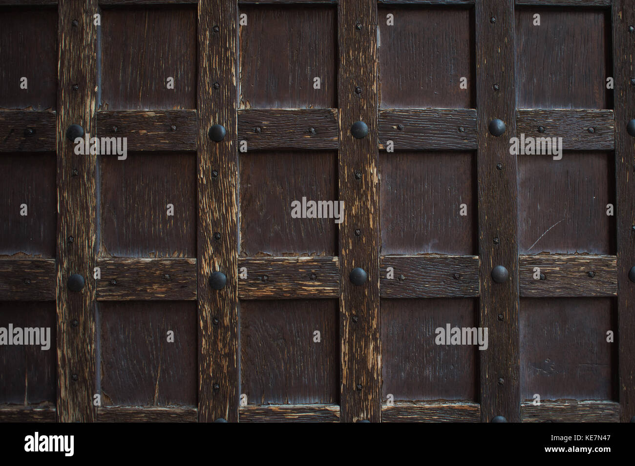 A beautiful wooden door, close-up Stock Photo - Alamy