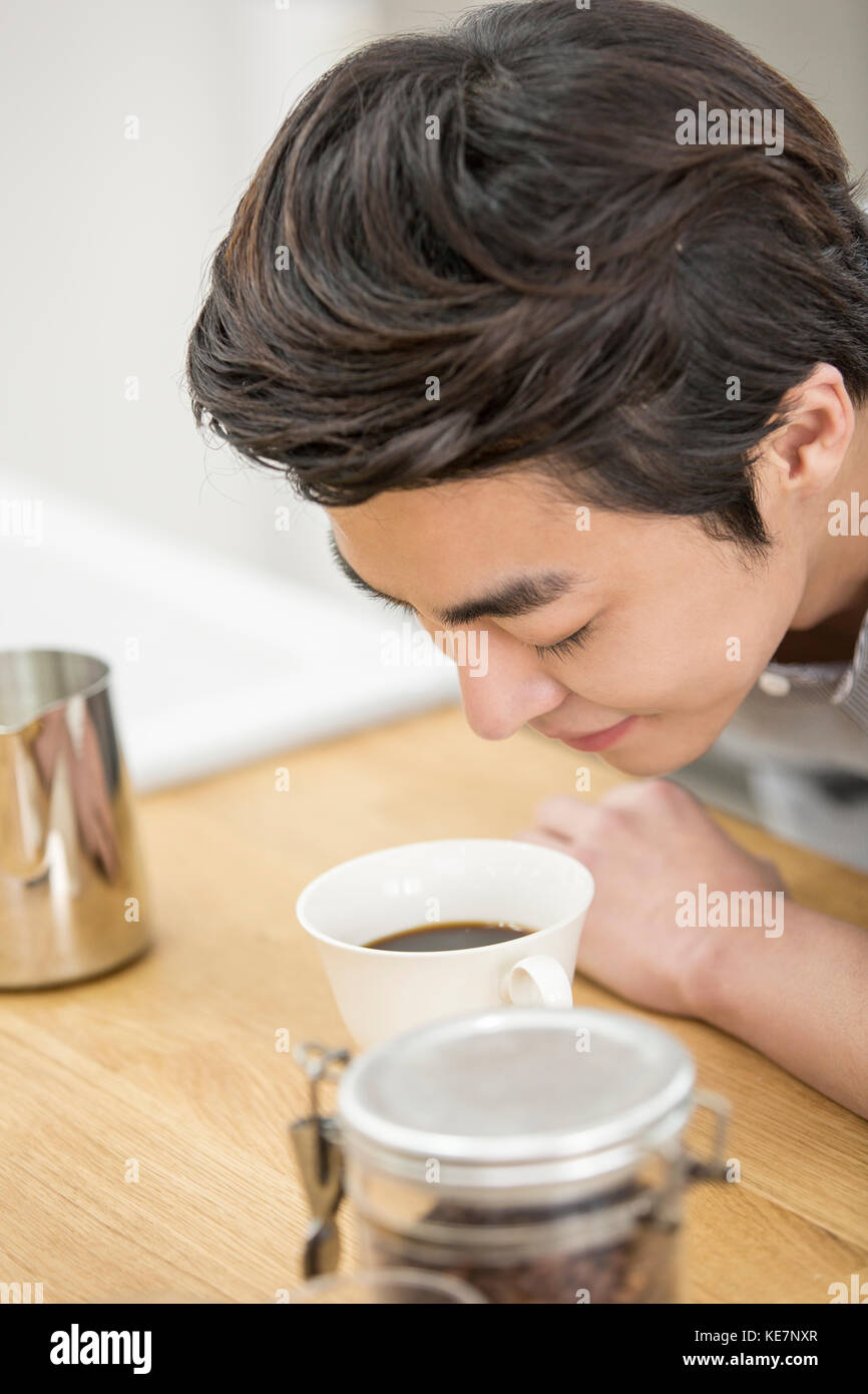 Smelling tea hi-res stock photography and images - Alamy