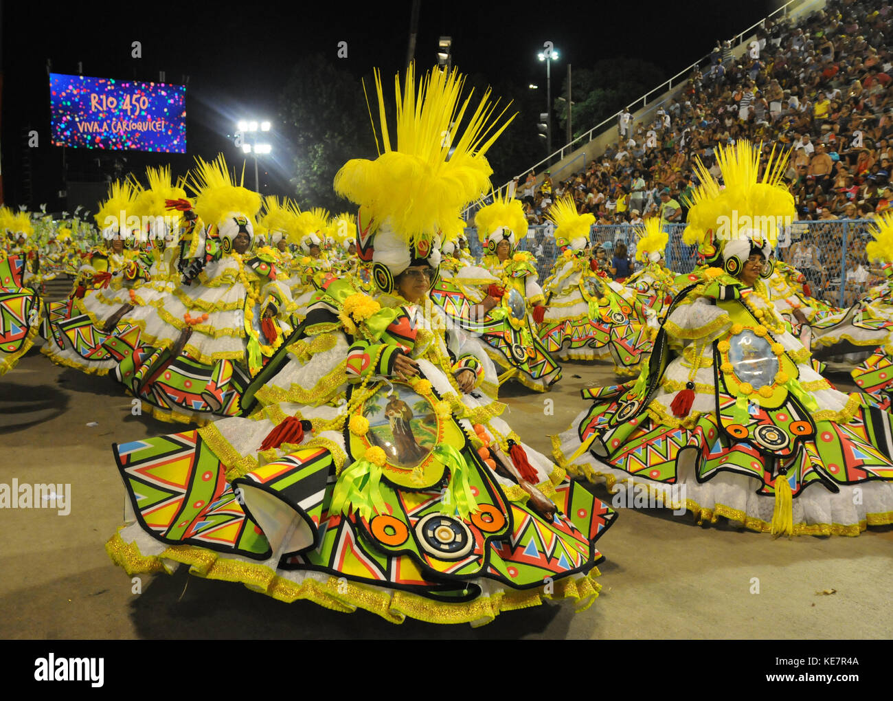 RIO DE JANEIRO, BRAZIL - FEBRUARY 10, 2013: Rio Samba School SALGUEIRO ...