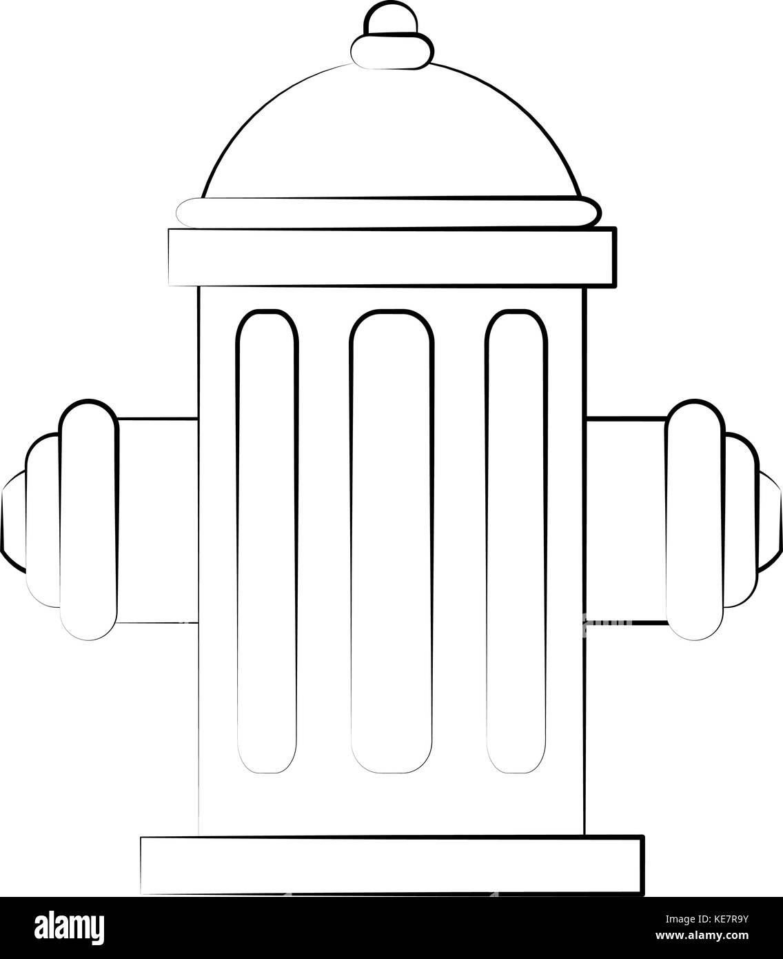 Water hose black symbol Black and White Stock Photos & Images - Alamy