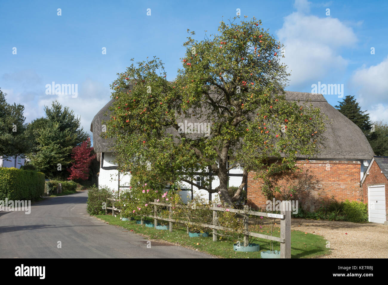 Pretty cottage in Upton Grey, a charming village in Hampshire, UK Stock ...