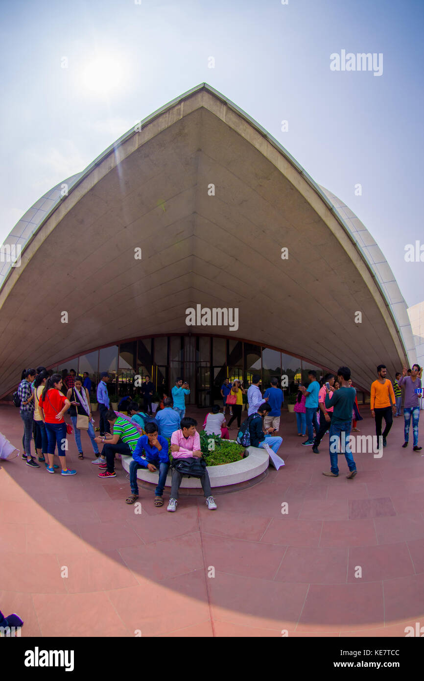 Inside lotus temple delhi hi-res stock photography and images - Alamy