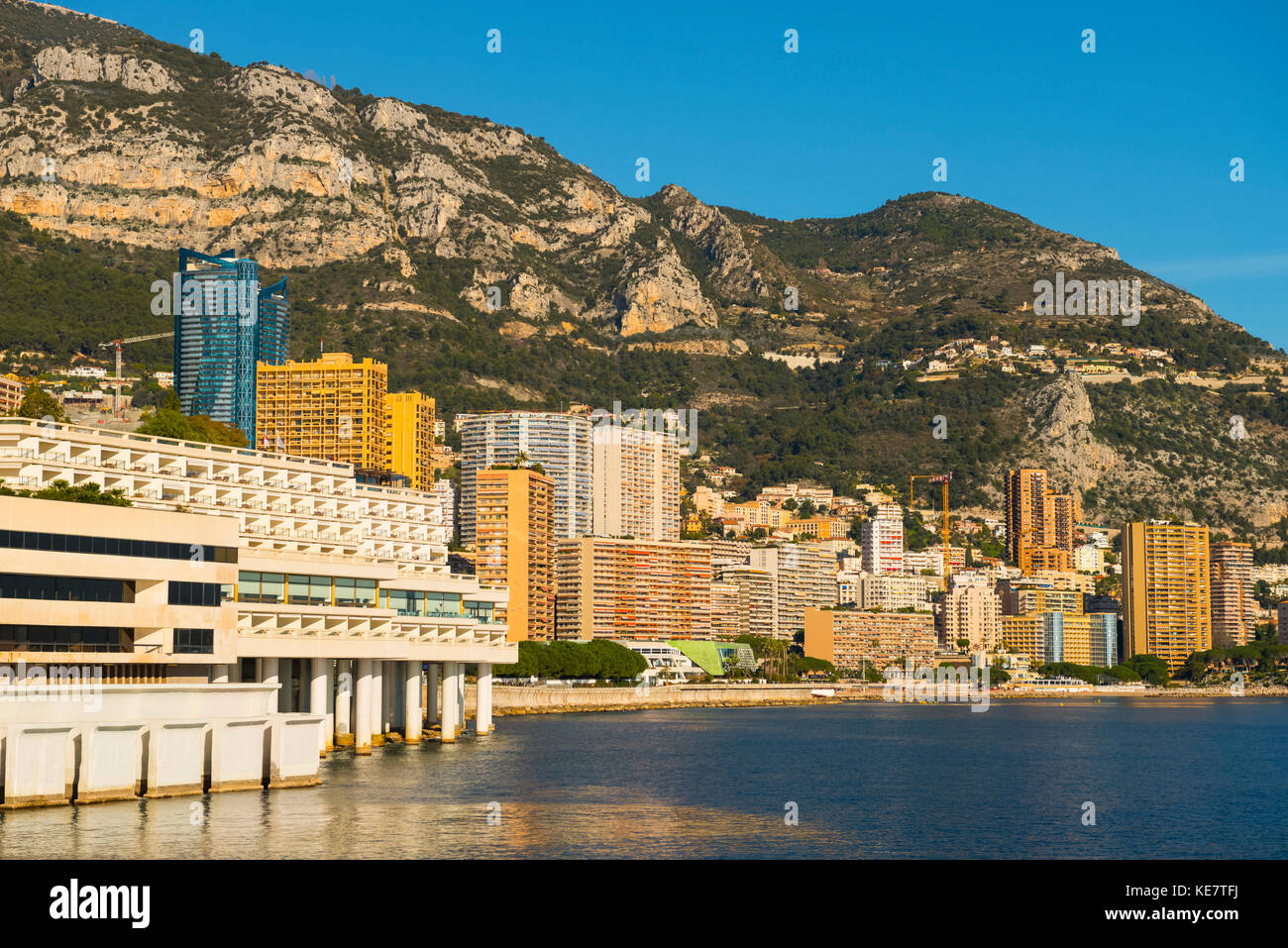Buildings In A Cityscape Along The Mediterranean; Monte Carlo, Monaco ...