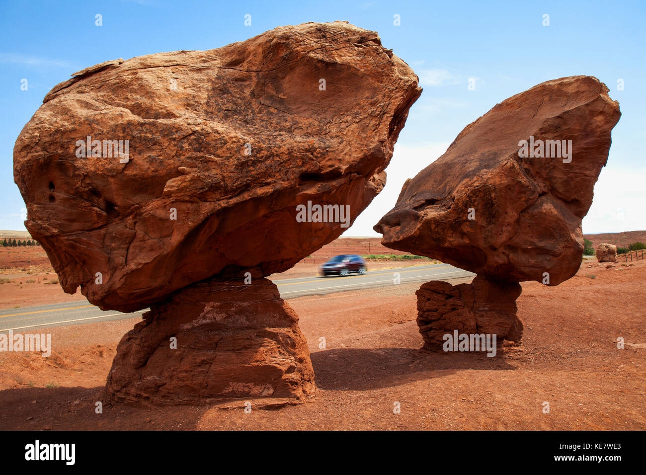 Geological Formation Known As 'balancing Rocks' Located Near Lee's ...