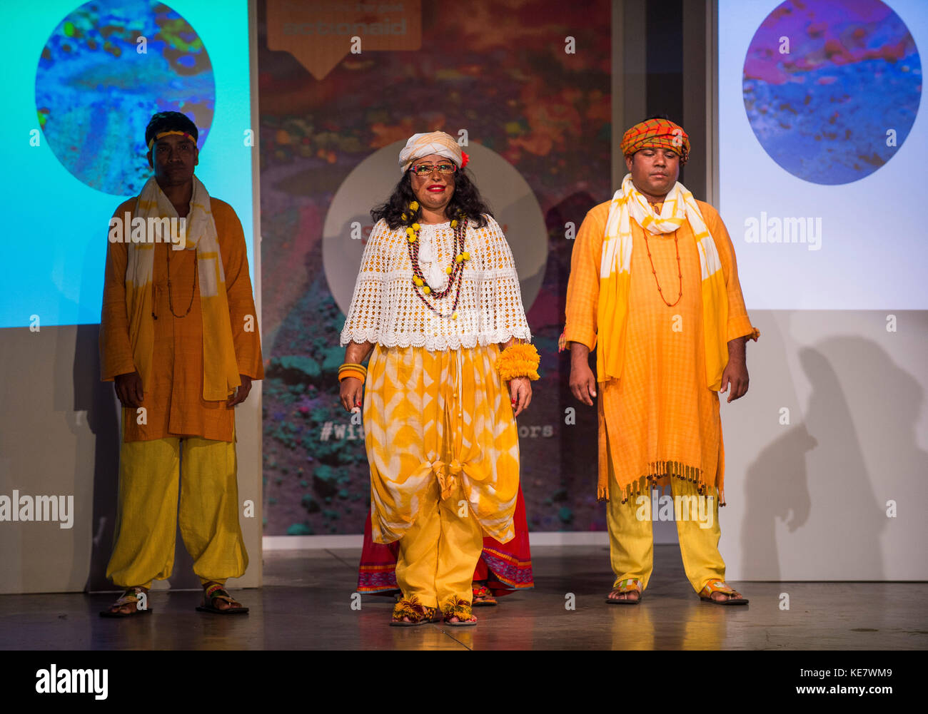 London, UK. Victims of acid attacks showcase fashion on the catwalk ...
