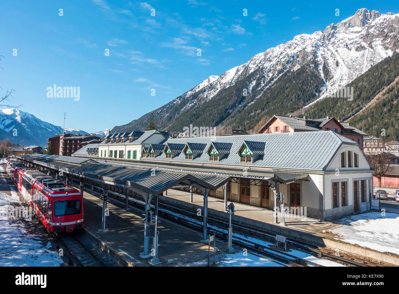 Train Station Chamonix Montenvers; Mer De Glace, Chamonix, France Stock ...