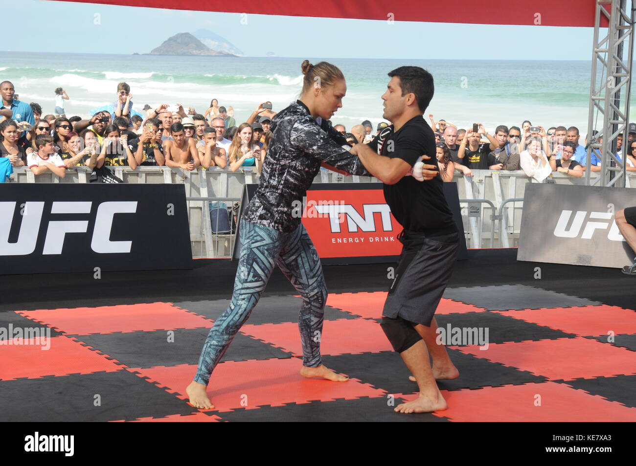 Rio de Janeiro, Brazil, July 29, 2015 - Ronda Rousey open workout in ...