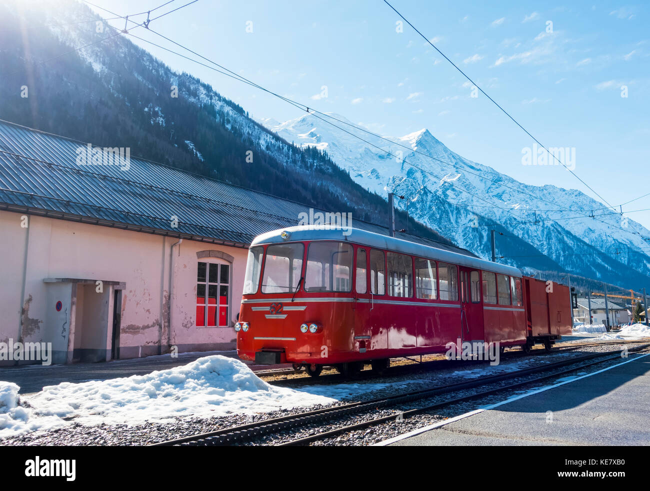 Train Station Chamonix Montenvers; Mer De Glace, Chamonix, France Stock ...