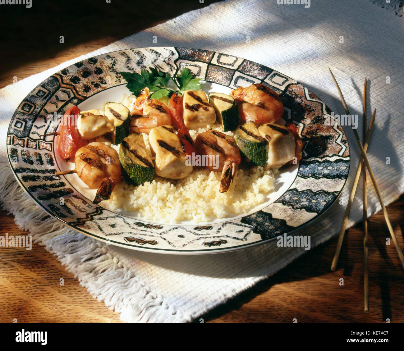 Chicken kebab rice hi-res stock photography and images - Alamy