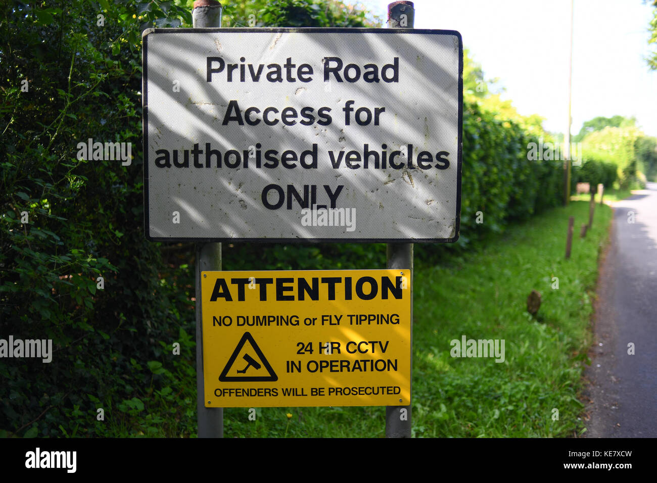 Authorised vehicles only hi-res stock photography and images - Alamy