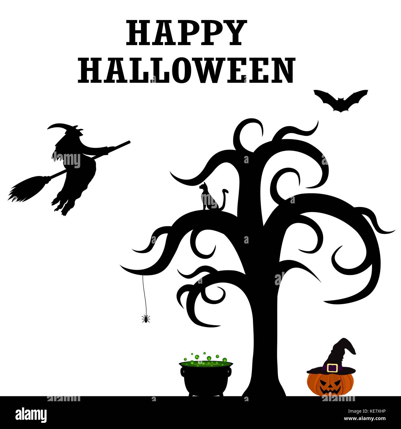 Set halloween party Stock Vector Images - Alamy