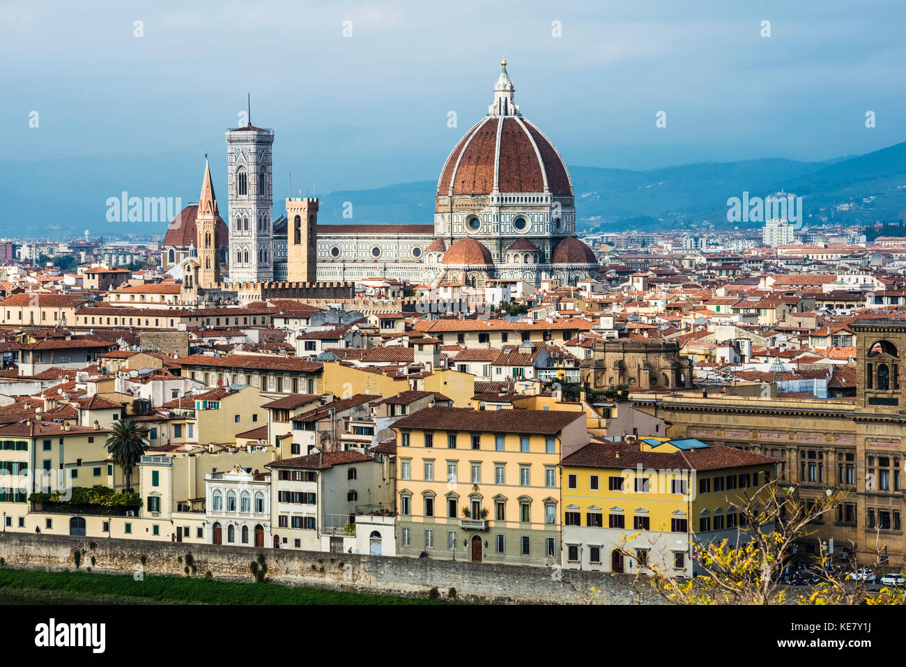 View Of The Cathedral Of Saint Mary Of The Flower, The Main Church Of ...