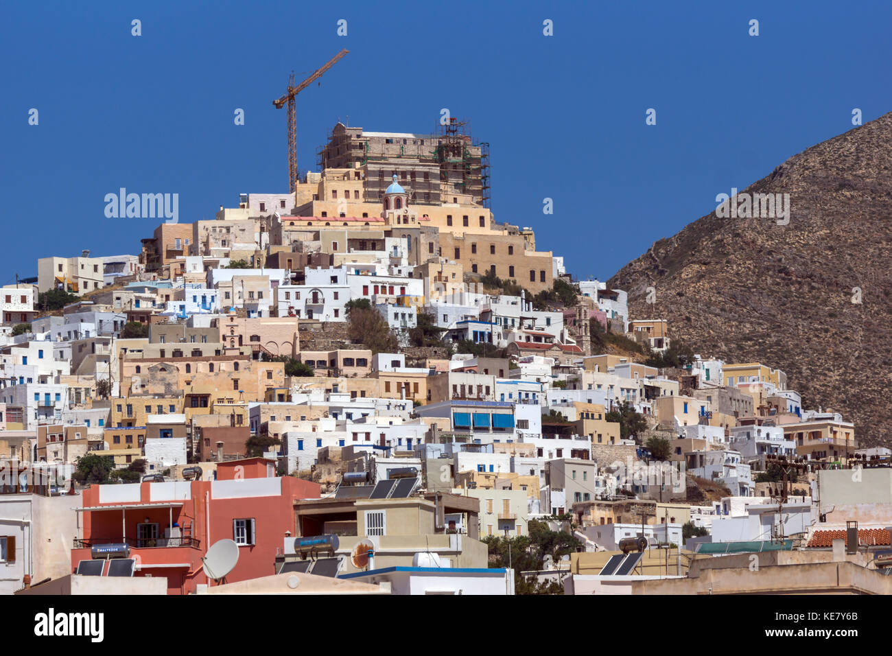 Saint George Roman Catholic Cathedral, town of Ermopoli, Syros ...