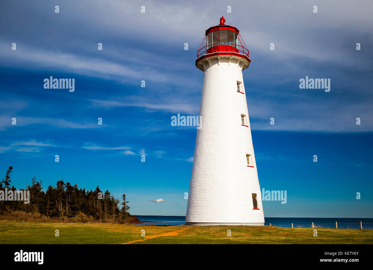 Point Prim Lighthouse; Prince Edward Island, Canada Stock Photo - Alamy