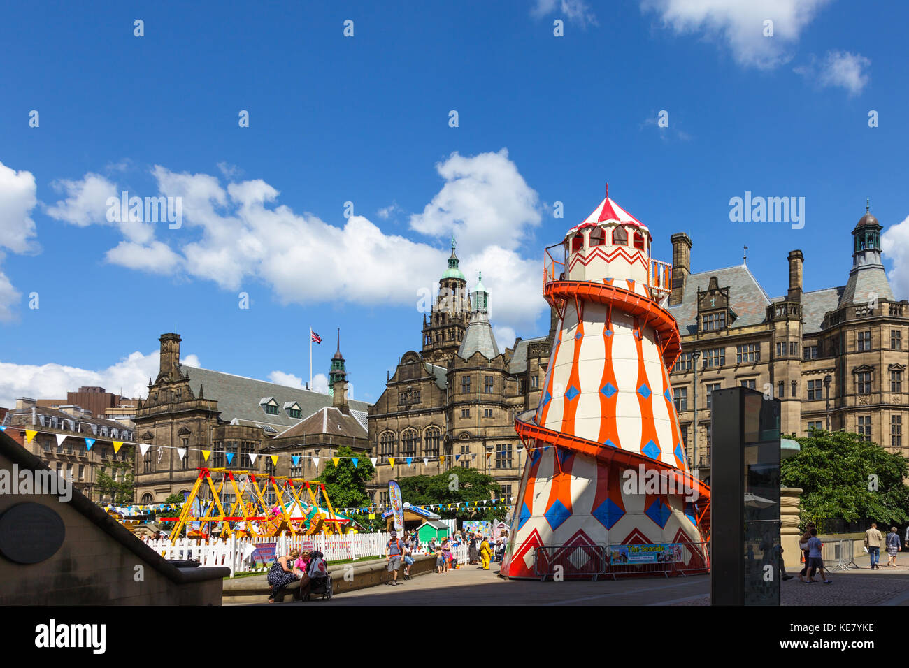 Sheffield By The Seaside 2016 looking towards the Peace Gardens and ...