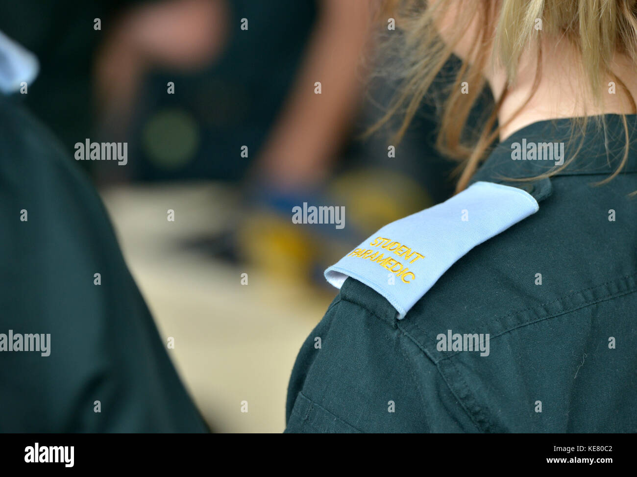 trainee ambulance paramedic Stock Photo - Alamy