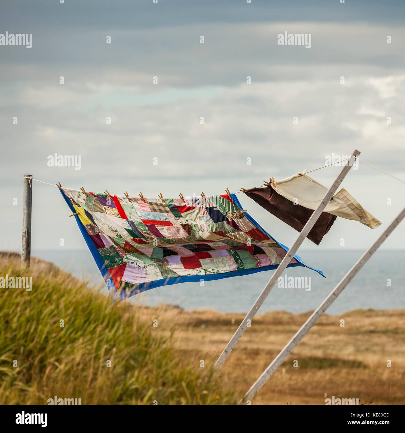 Clothesline newfoundland hi-res stock photography and images - Alamy