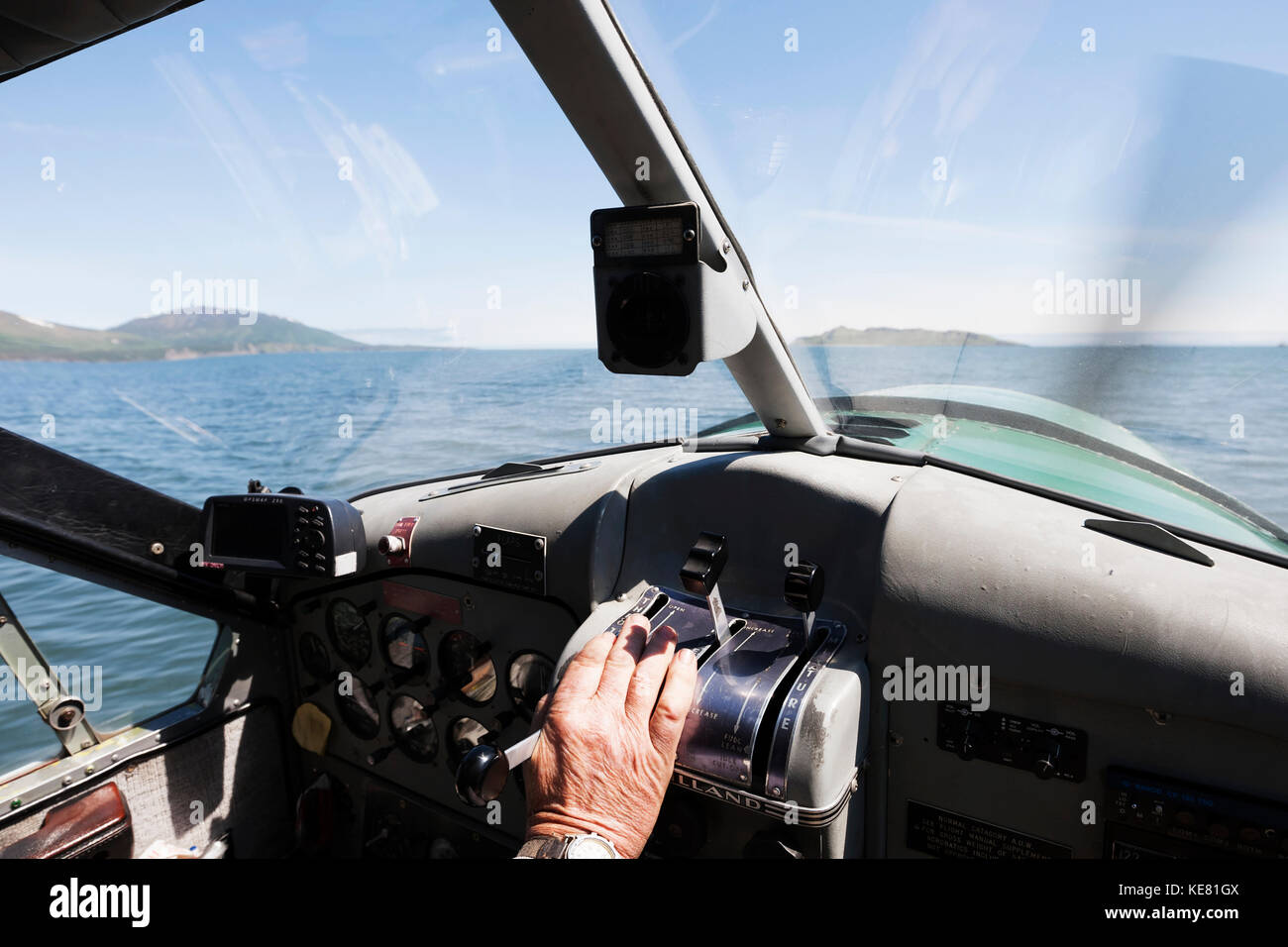 Inside View Of The Cockpit Of A Dehavilland Dhc-2 Beaver Floatplane ...