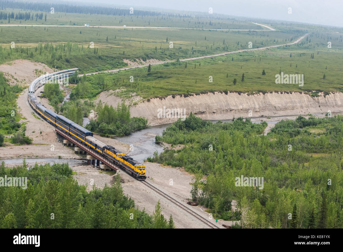 Alaska railroad bridge hi-res stock photography and images - Alamy
