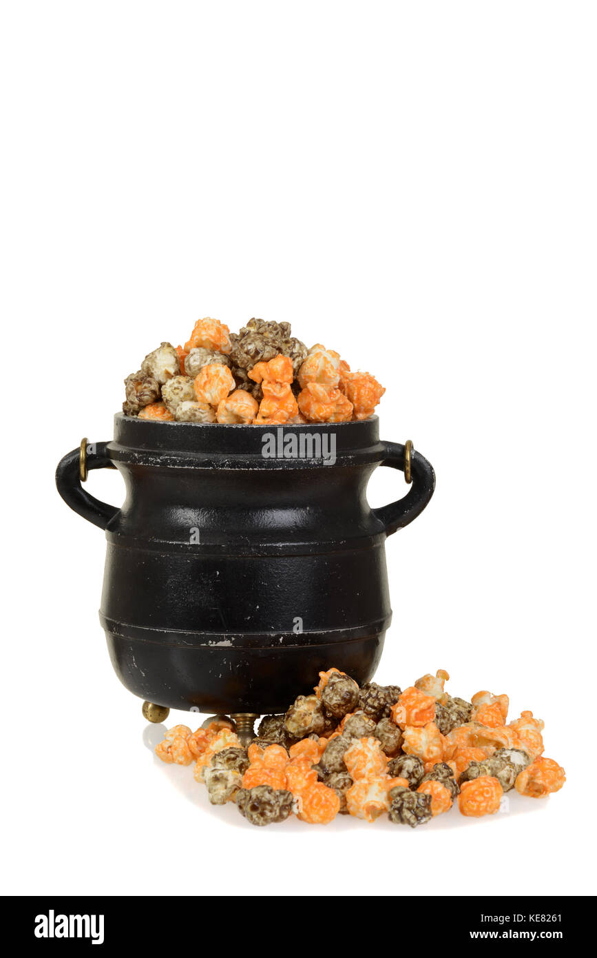 Halloween background pot in Cut Out Stock Images & Pictures - Alamy