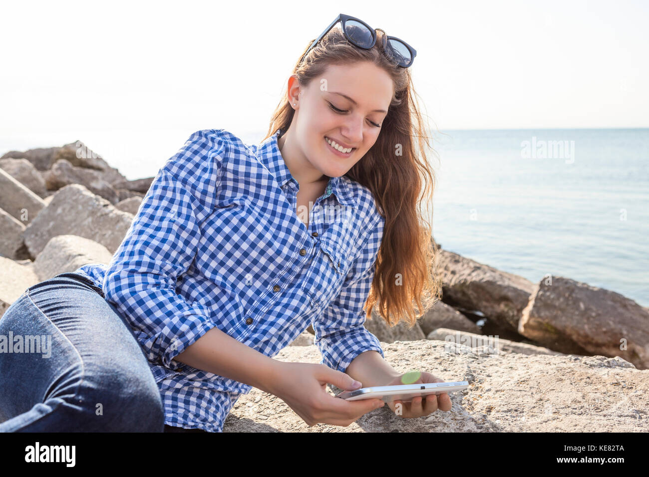 Summer tablet hi-res stock photography and images - Alamy