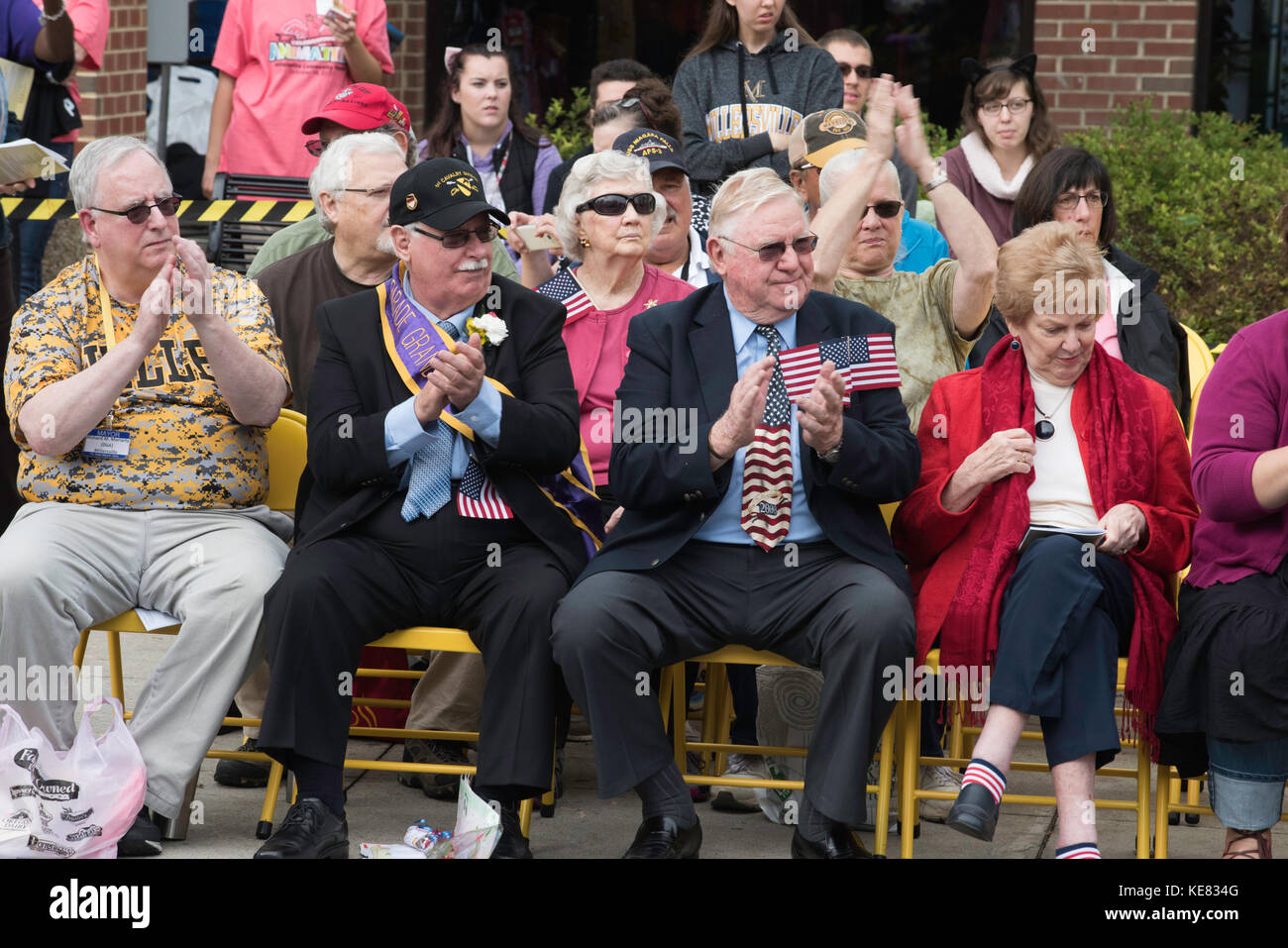 Community day parade, small town Americana Stock Photo - Alamy