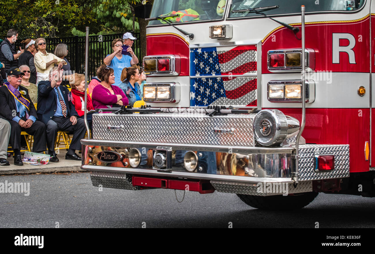 Community day parade, small town Americana Stock Photo - Alamy
