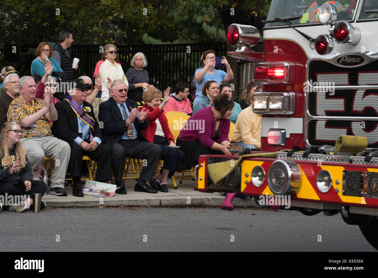 Community day parade, small town Americana Stock Photo - Alamy