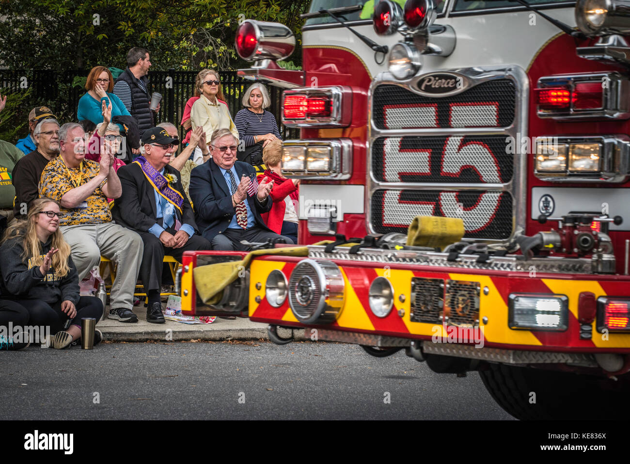 Community day parade, small town Americana Stock Photo - Alamy