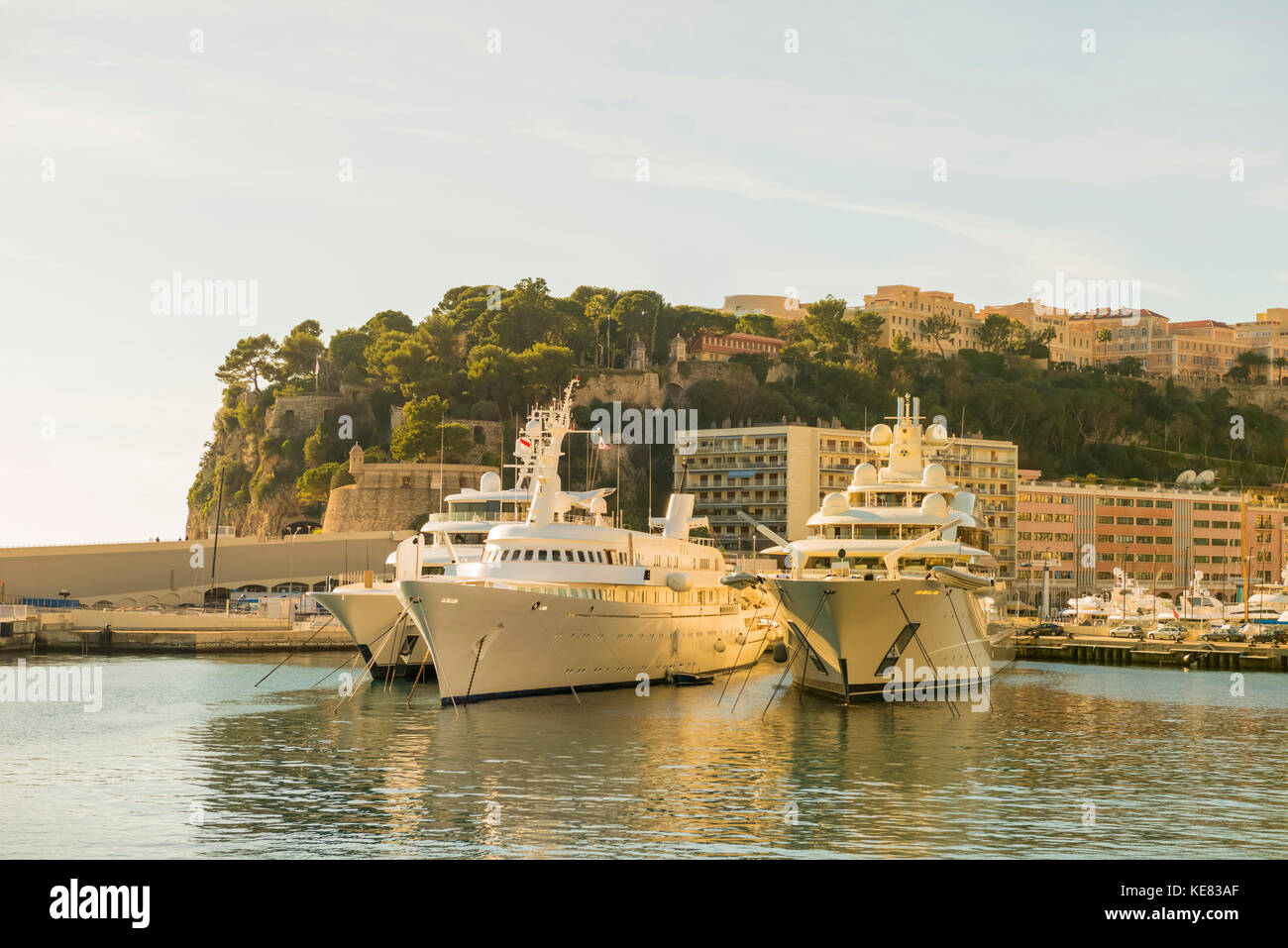 Waterfront With Buildings And Yachts In The Harbour; Monte Carlo ...