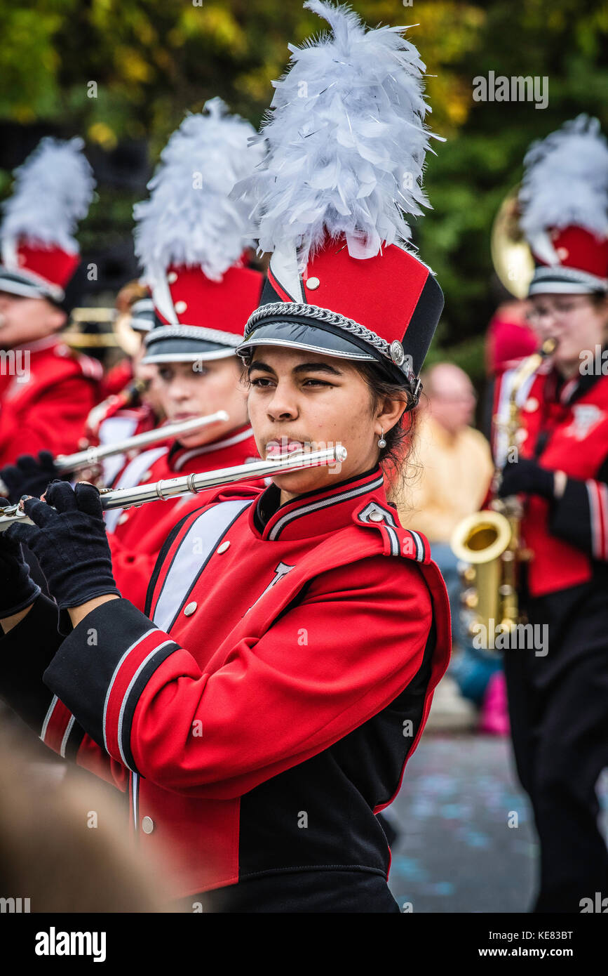 Community day parade, small town Americana Stock Photo - Alamy
