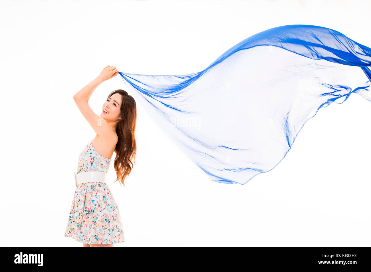 Hair wind side view Cut Out Stock Images & Pictures - Alamy