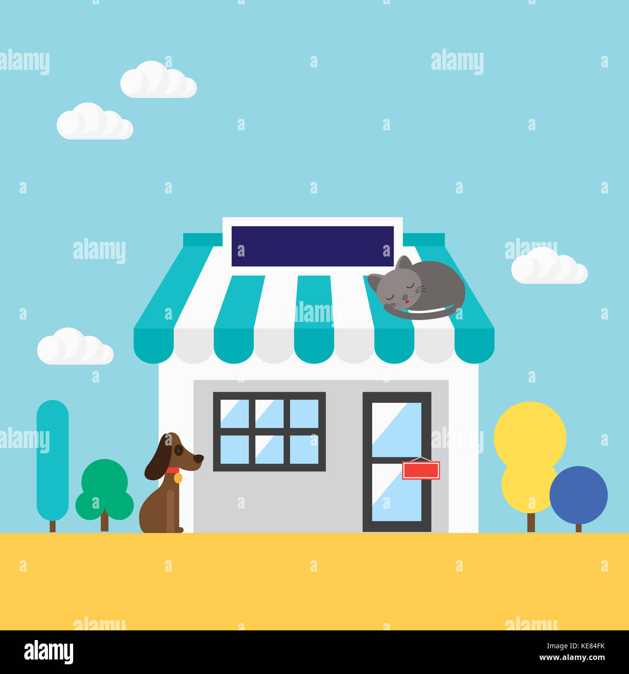 Pet store with animals Stock Photo - Alamy