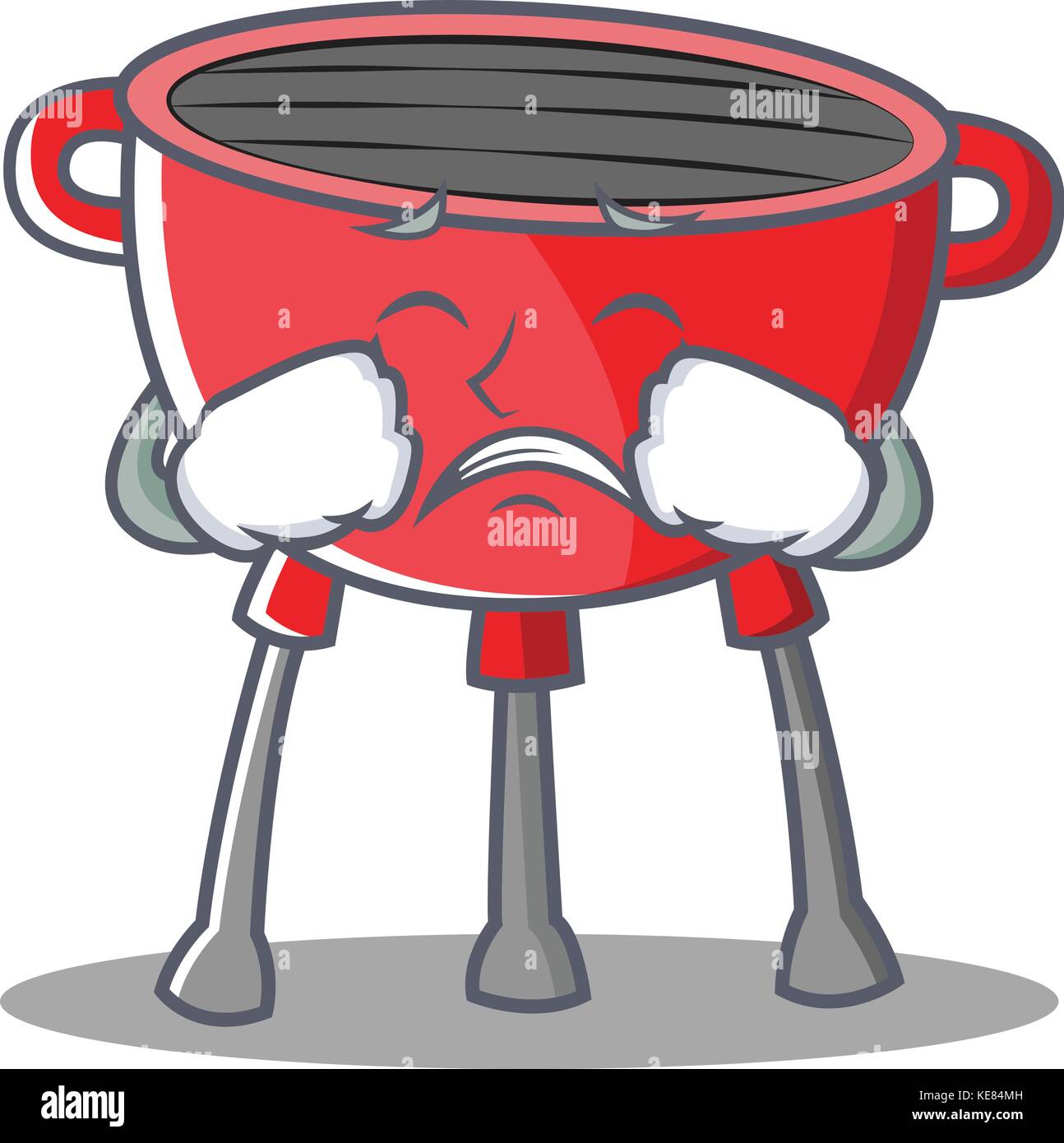Crying Barbecue Grill Cartoon Character Stock Vector Image & Art - Alamy