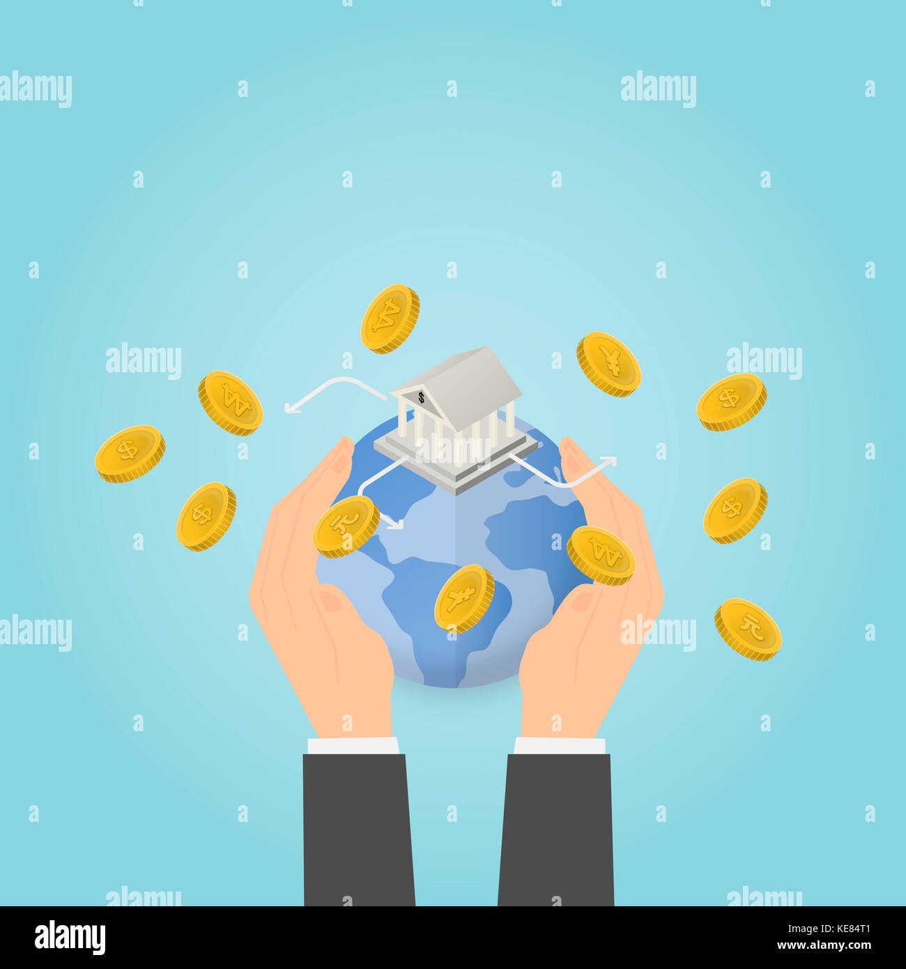 Illust representing global economy Stock Photo - Alamy