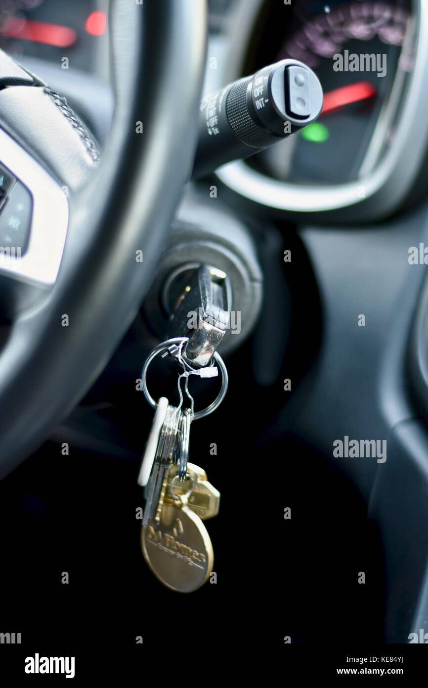 Chevy car interior dashboard Stock Photo - Alamy