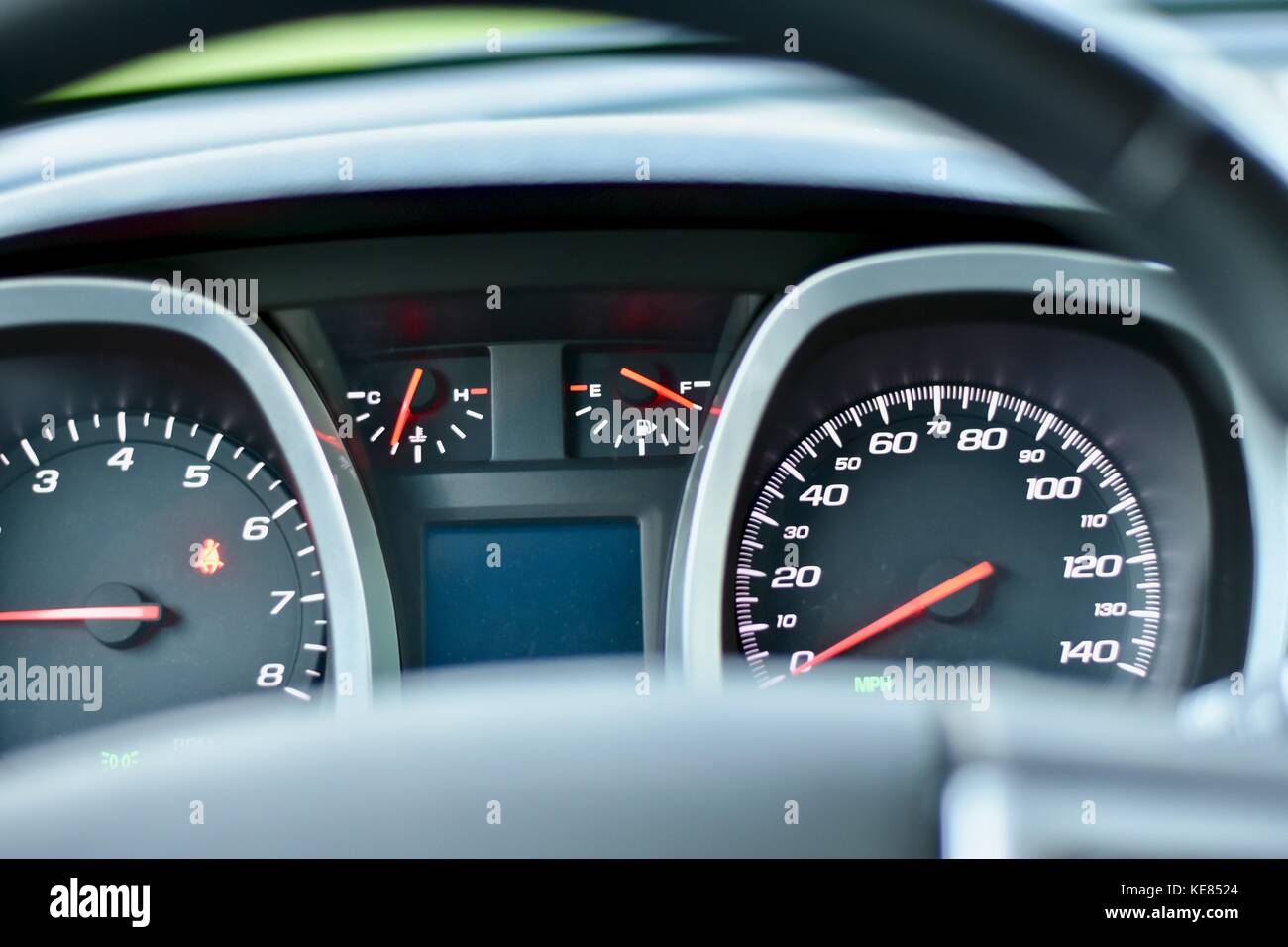 Chevy car interior dashboard Stock Photo - Alamy