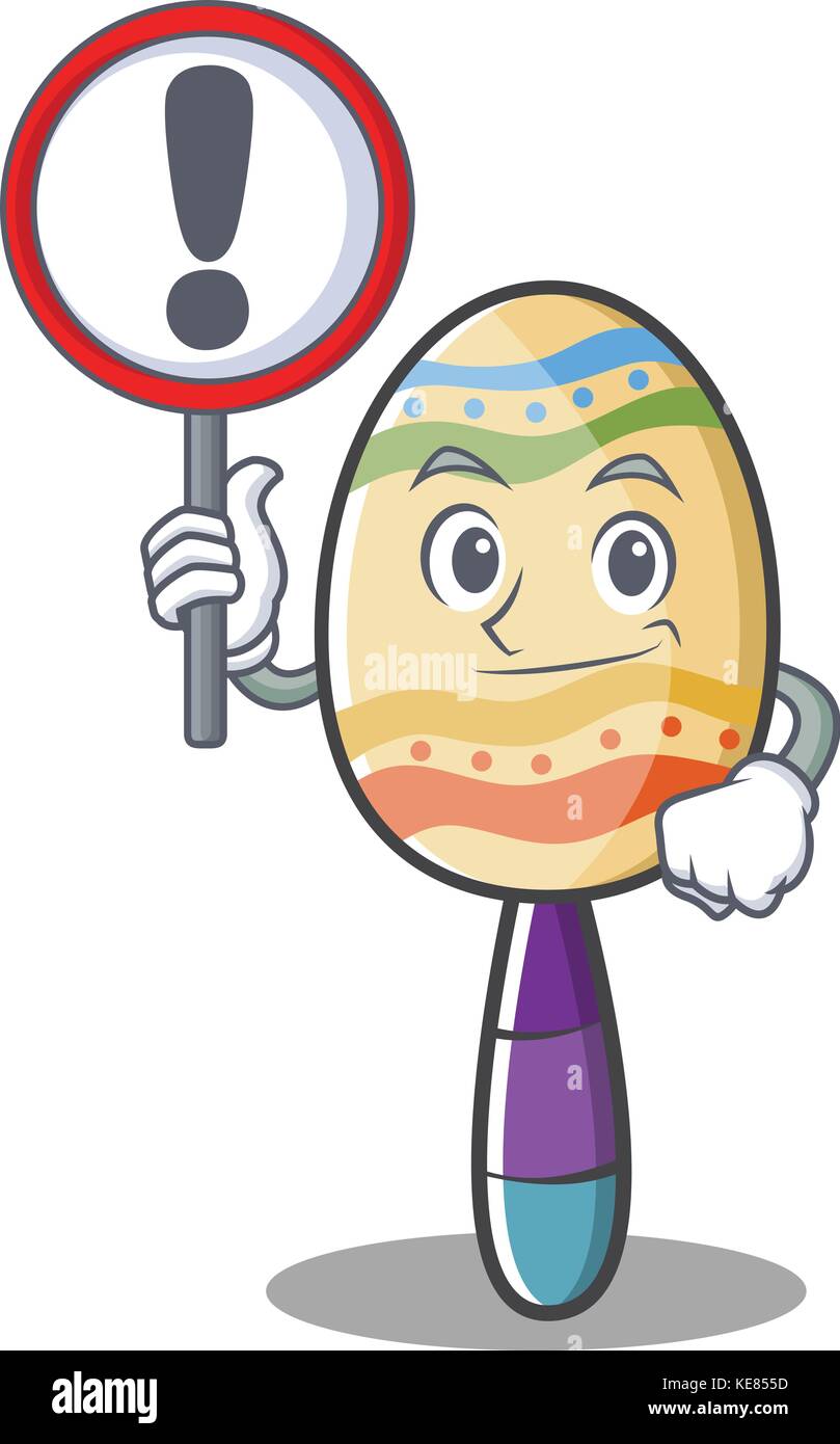With sign maracas character cartoon style Stock Vector Image & Art - Alamy