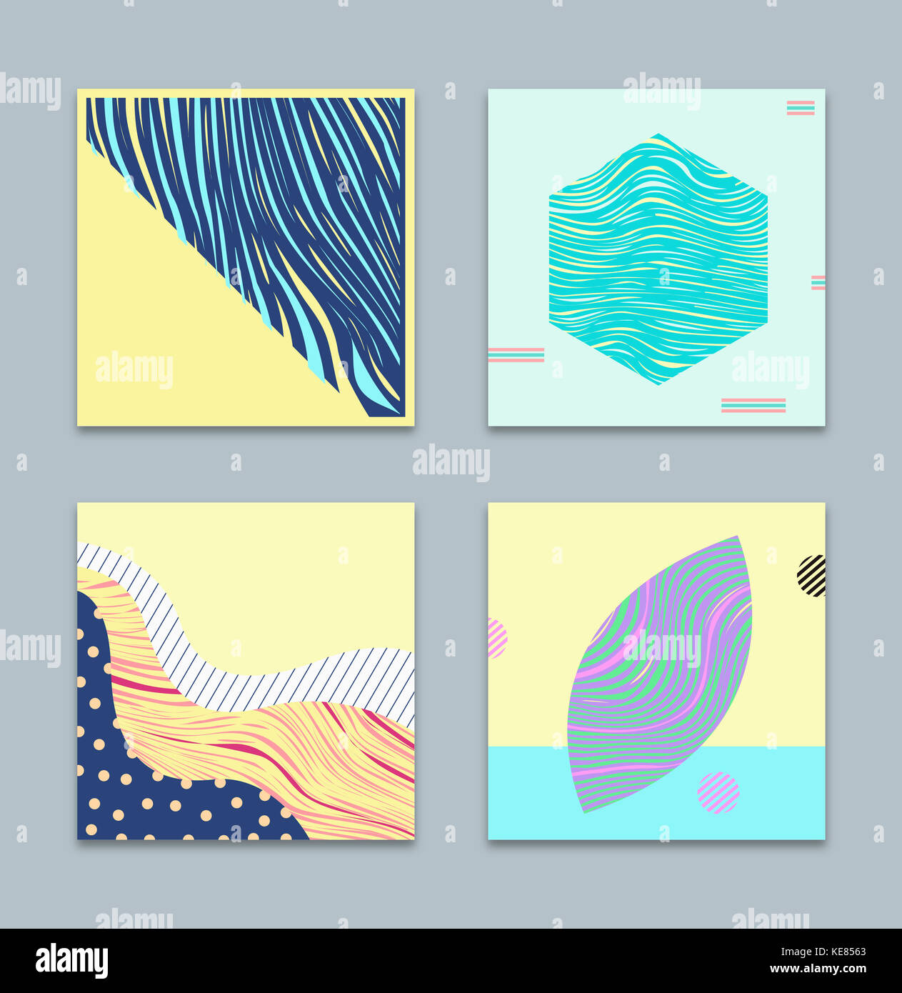 Various abstract modern patterns Stock Photo - Alamy