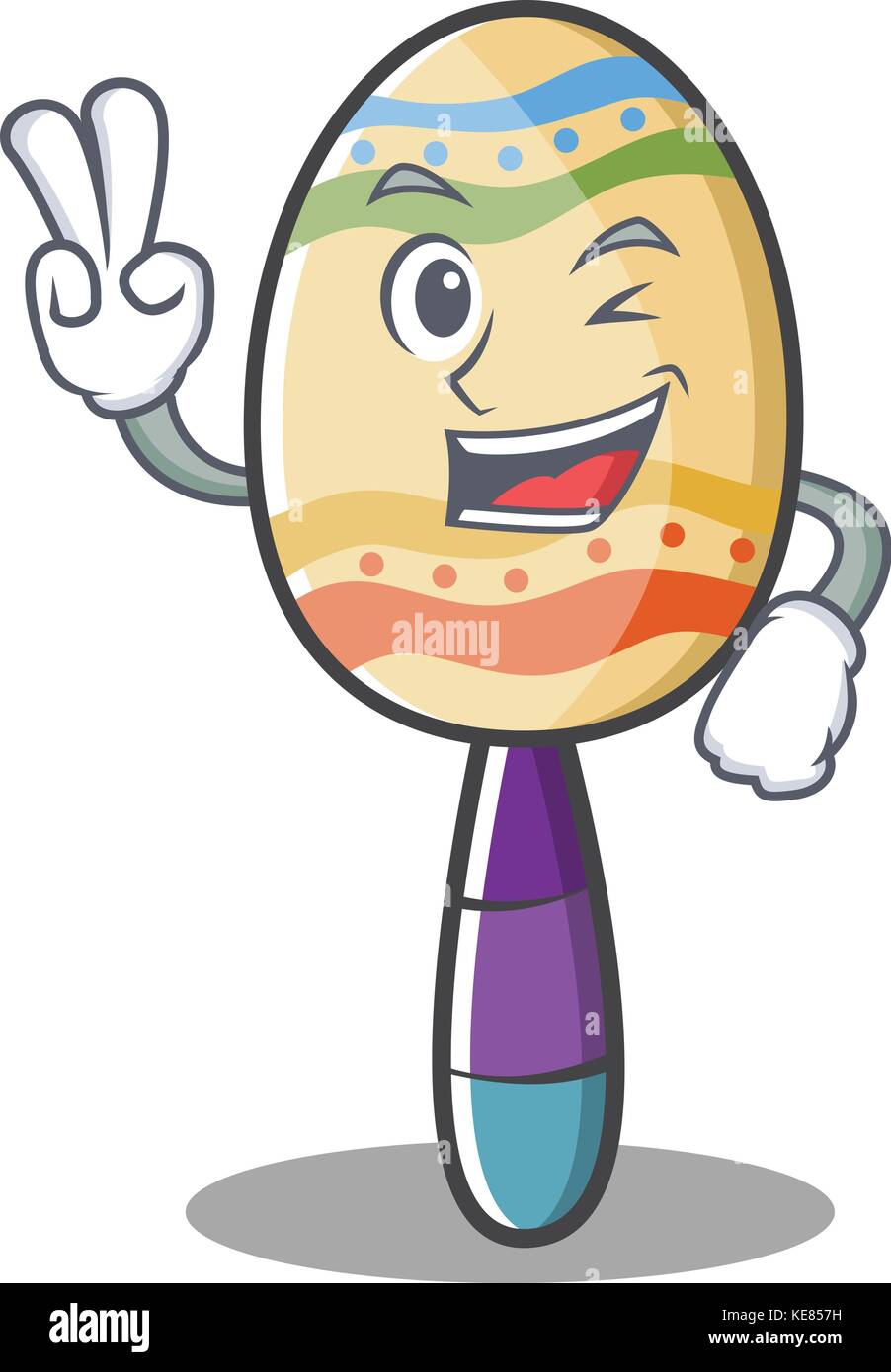 Two finger maracas character cartoon style Stock Vector Image & Art - Alamy