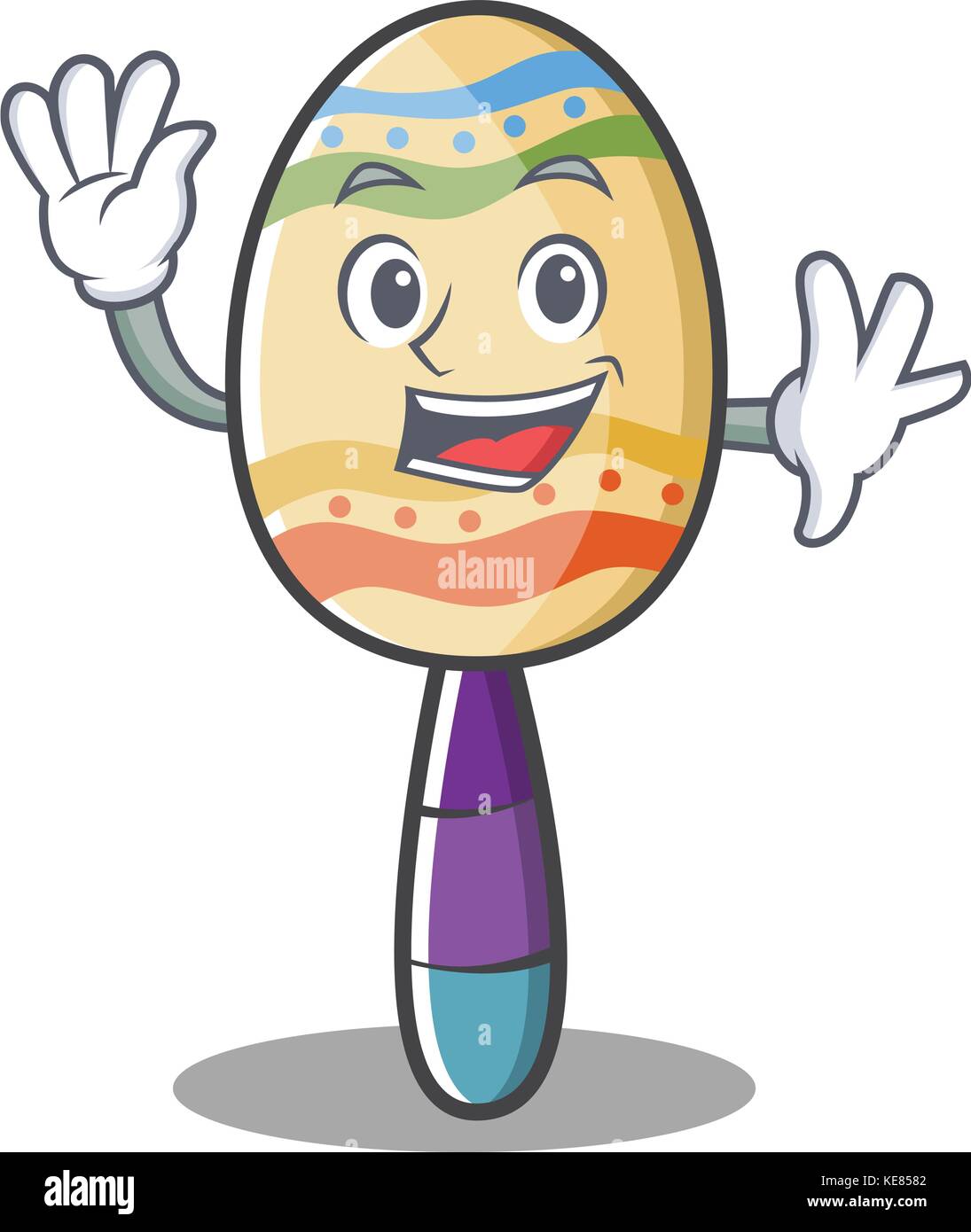 Waving maracas character cartoon style Stock Vector Image & Art - Alamy