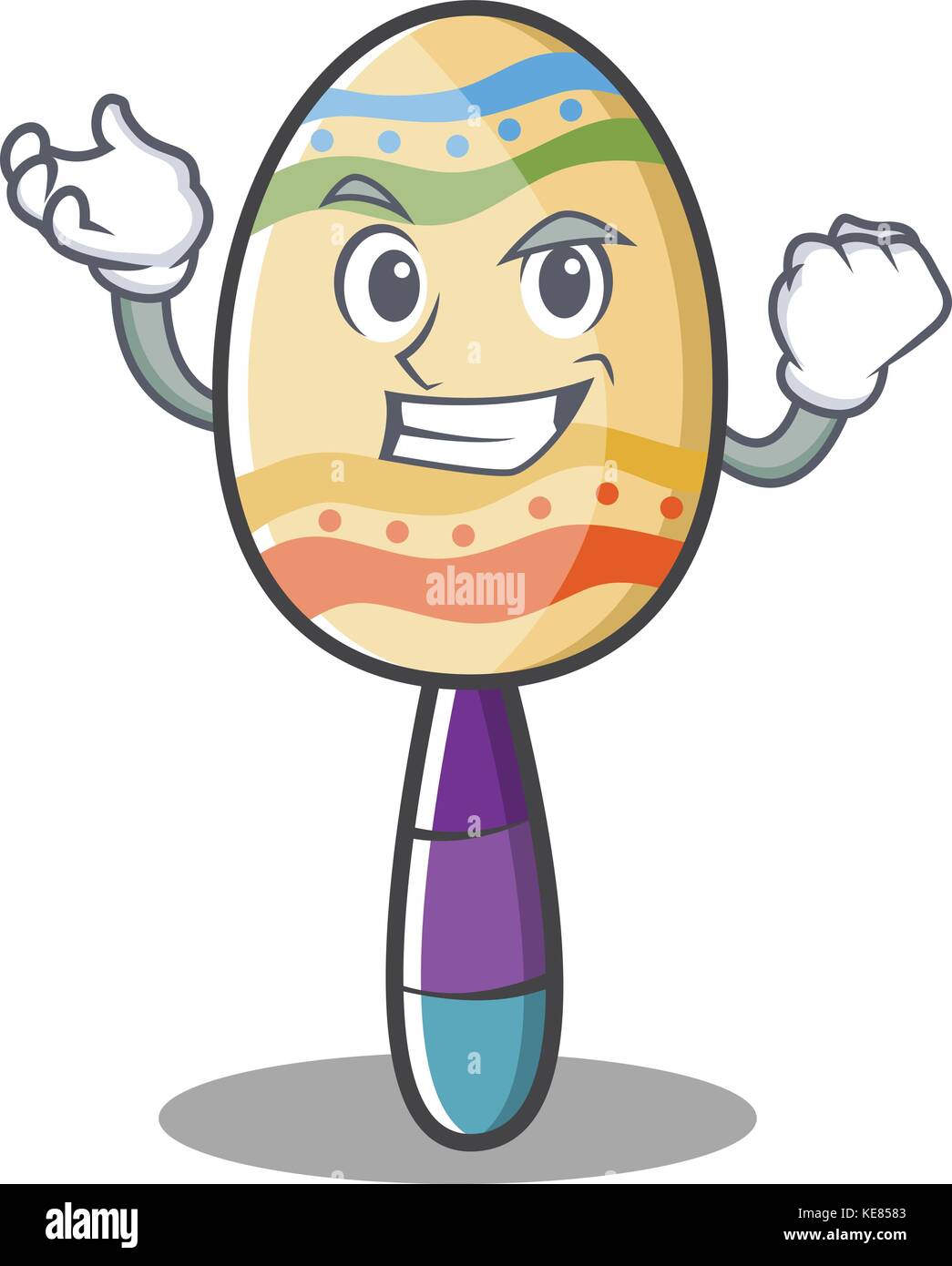 Successful maracas character cartoon style Stock Vector Image & Art - Alamy