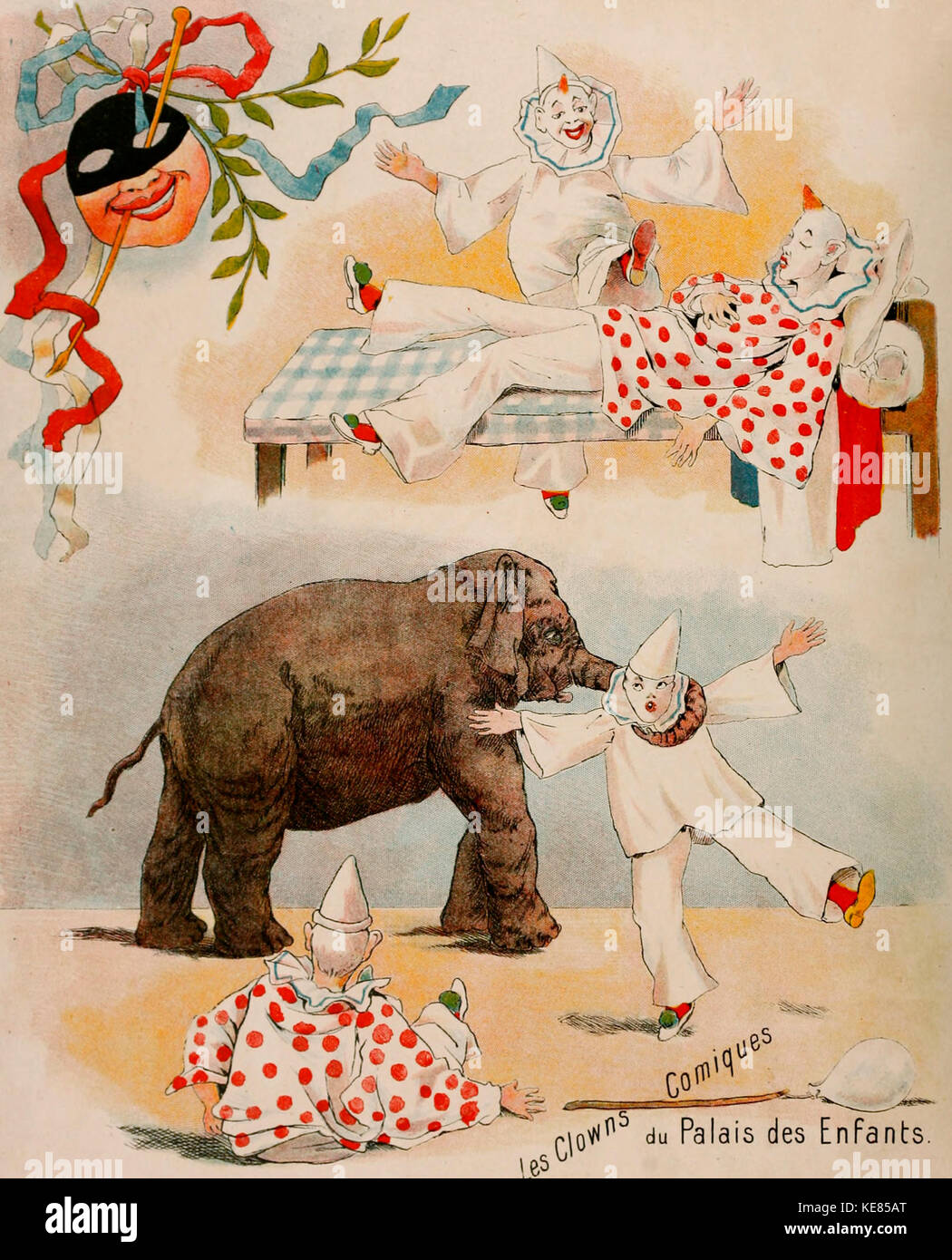 The Comic Clowns at the Children's Palace at the Paris Universal ...