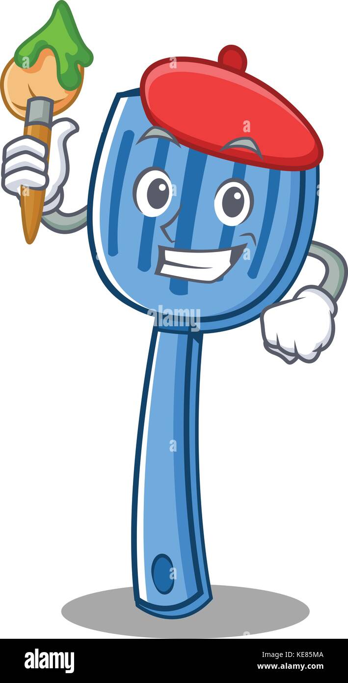 Artist spatula character cartoon style Stock Vector Image & Art - Alamy